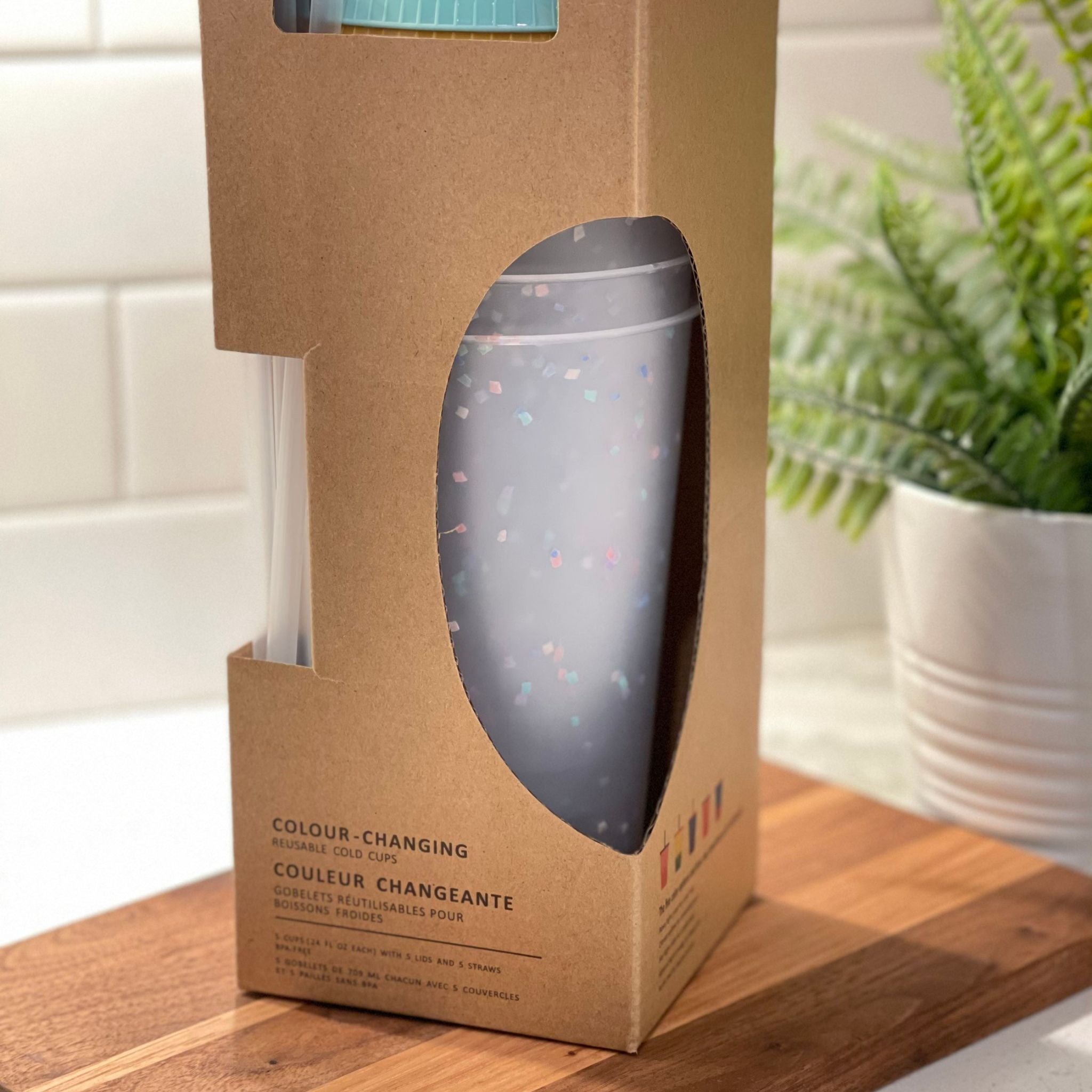 24oz Color Changing Confetti Cold Cups (5 pack) – Sayers & Co.